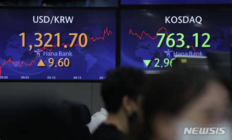 원달러 환율 장중 1320원 돌파연고점 경신 네이트 뉴스