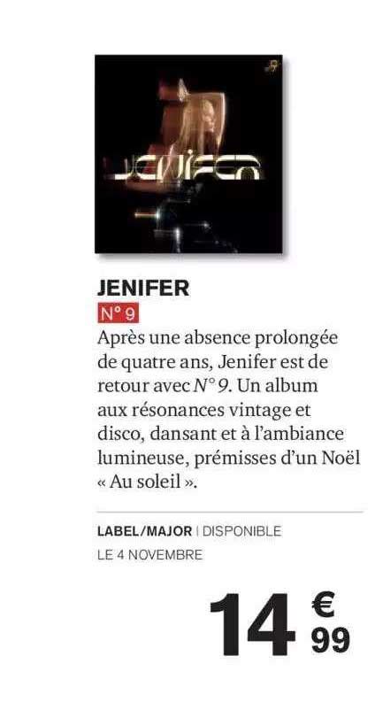 Promo Jenifer N° 9 Chez Carrefour Icatalogue Fr