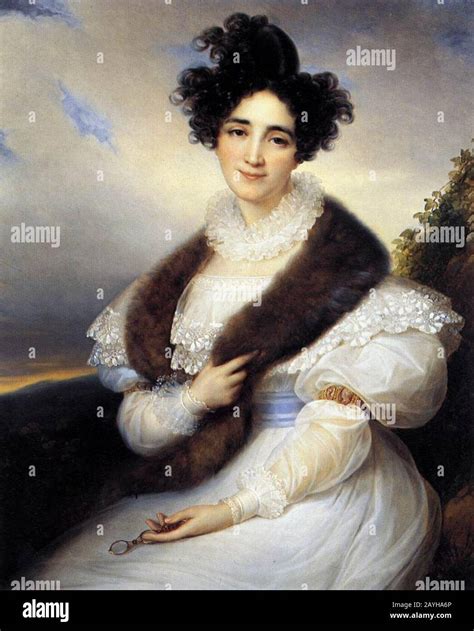 François Joseph Kinson Portrait of Marie J Lafont Porcher Stock