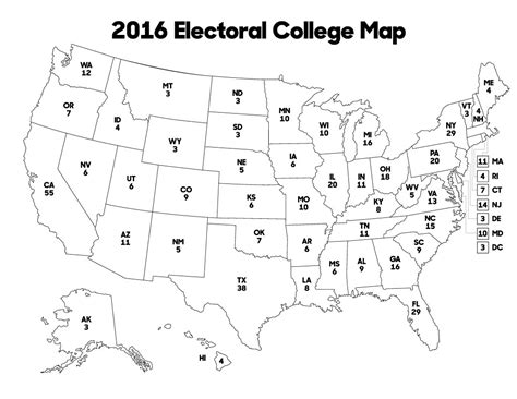 Blank Electoral Map