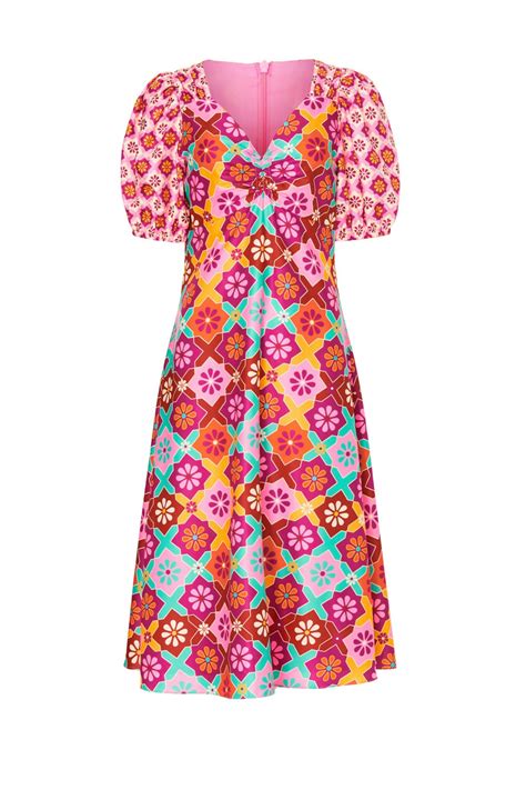 Floral Midi Dress By Donna Morgan Rent The Runway