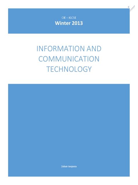 Ict Notes 0417 Pdf Graphical User Interfaces Printer Computing