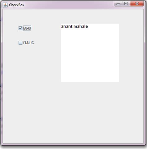 Java Programs Java Program With Swing Change Font As Bold Italic