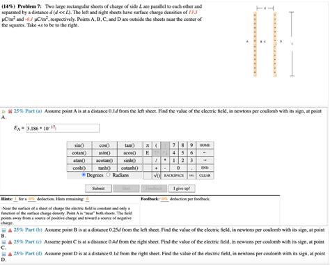 Solved 14 Problem 7 Two Large Rectangular Sheets Of
