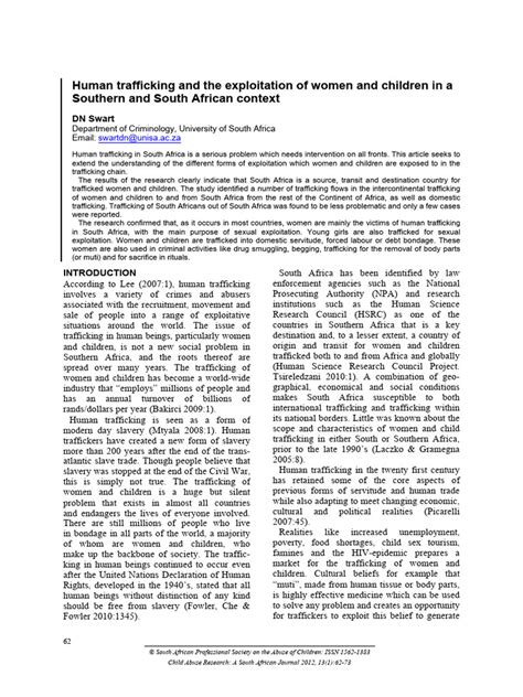 Human Trafficking Pdf Human Trafficking Sexual Slavery
