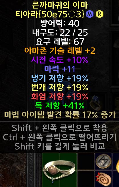 아마 티아라 쓸수있을까요 디아블로2 자유 게시판 디아블로2 인벤