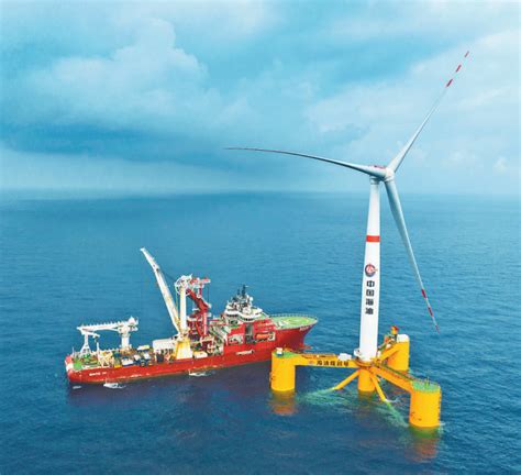 Chinas First Deep Sea Floating Wind Farm Connected To Power Grid