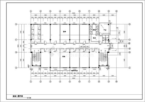 南方宿舍楼底商私人住宅楼设计cad详细建筑施工图宿舍楼土木在线