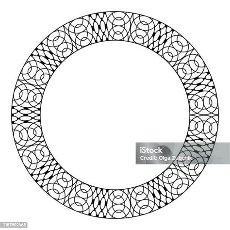 아름 다운 라운드 기하학적 현대 흑백 프레임 아랍 이슬람 동양 스타일 초대장 디자인 인쇄된 제품 사기그릇 세라믹스 가정용품 자수 돋을새김을 위한 본 구조 주당순이익 0명에