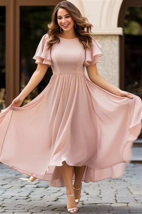 Plus Size Pink Dresses Flycurvy