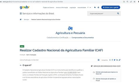 Mapa Atualiza Condições Para Inscrição No Cadastro Nacional Da