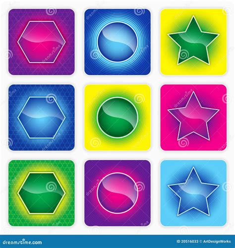 Glossy Color Web Buttons Stock Image Image Of Link Button 20516033