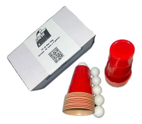 Kit De Beer Pong 28 Piezas 22 Vasos 6 Pelotas MercadoLibre