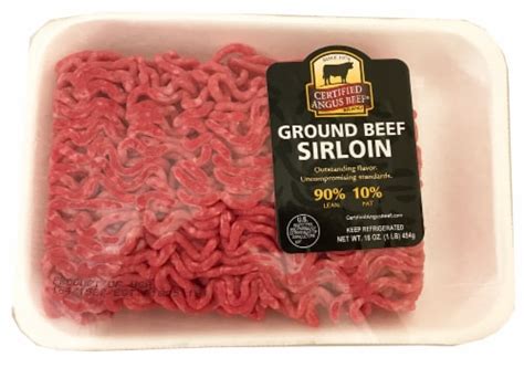Certified Angus Beef 9010 Ground Sirloin 1 Lb Qfc