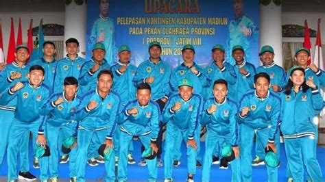 Bupati Madiun Kaji Mbing Lepas Atlet Porprov Jatim VIII Target Sapu Bersih Medali Surya Co Id