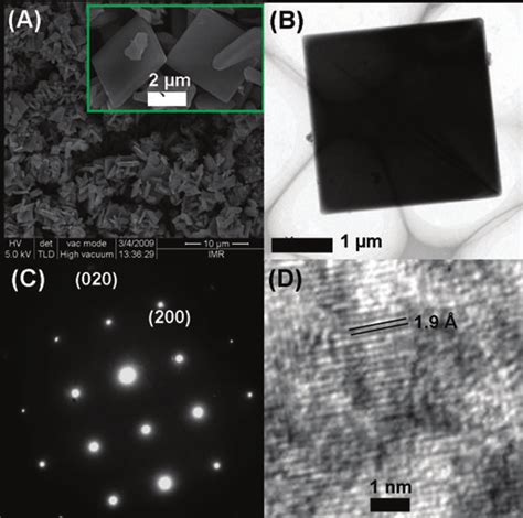 A SEM And B TEM Image Of Micron Sized Anatase TiO 2 Sheet With Download Scientific Diagram