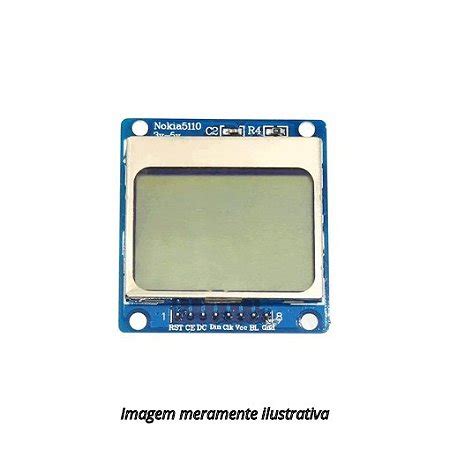 Display LCD Nokia 5110 azul 84x48 Arduino e Raspberry em Manaus é na