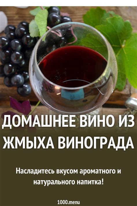 Домашнее вино из жмыха винограда рецепт с фото пошагово - 1000.menu