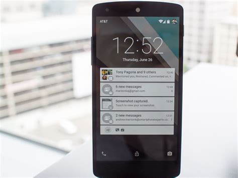 Android L Preview Notifications And Lockscreen Android Central