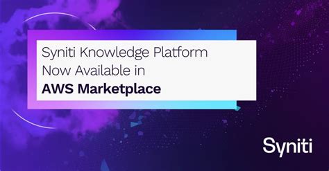 Michael Phillips On Linkedin Syniti Knowledge Platform Now Available In Aws Marketplace