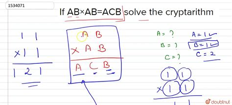 Solve The Cryptarithm A B X A C A C B