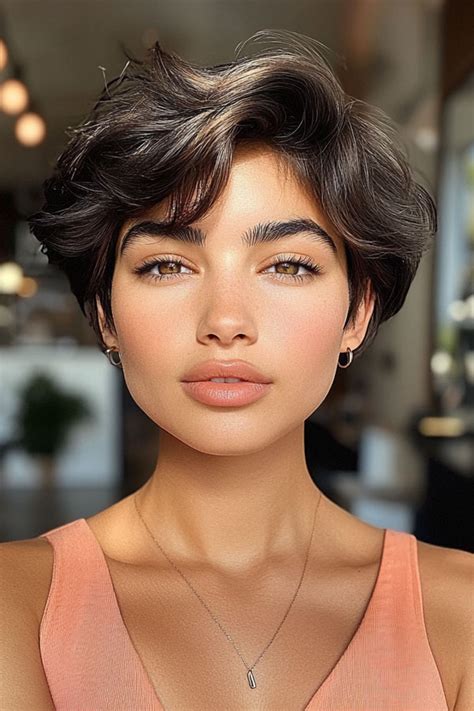 35 Cute Pixie Hairstyles To Steal The Spotlight Wavy Espresso Pixie