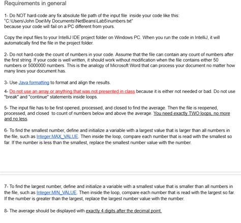 Solved Topic Chapter 4 And 5 Input Text File And Methods Chegg