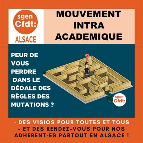 Mouvement mutations intra 2nd degré dans l académie de Strasbourg où