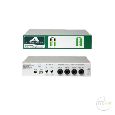 Audessence Podblaster Digitale Audio Leveler Profm Broadcast