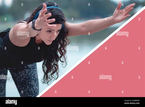 Sporty Woman Doing Stretching Exercises Strong And Healthy Stretching