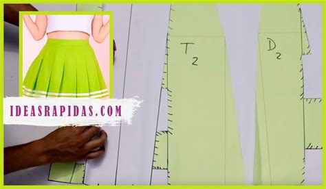 Aprende A Como Confeccionar Una Falda Tableada Con Patron
