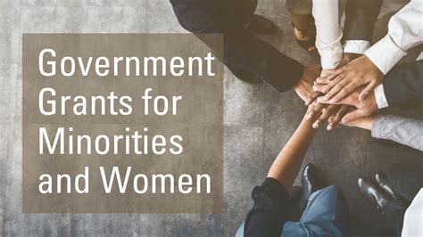 How To Get Government Grants For Minorities And Women