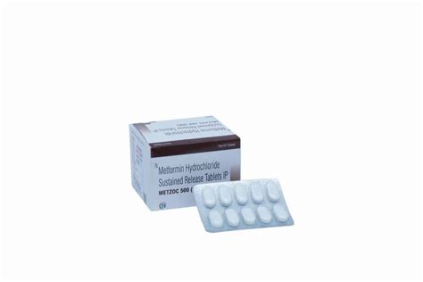 Metformin Hydrochloride Sustained Release Tablets Ip 500 Mg At ₹ 180 Box In Mohali