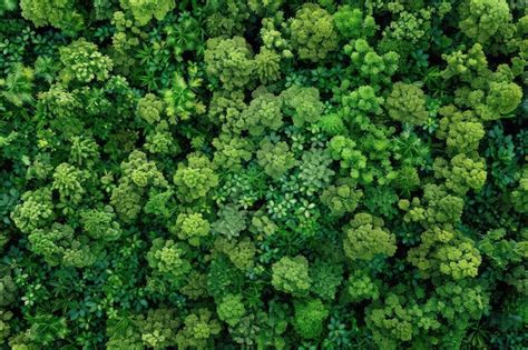 Bird S Eye View Of Lush Forest Rainforest Ecosystem Green Tree Texture