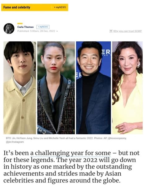 올해의 아이콘 방탄소년단 진 올해를 빛난 아시아 아이콘 톱4 한국 최고 순위 텐아시아