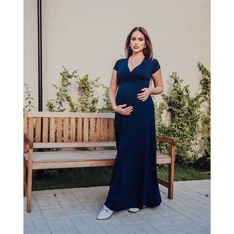 Vestido Longo Para Amamentação Gestantes Gravidas Shopee Brasil