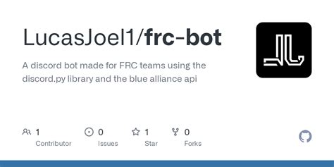 Github Lucasjoel1frc Bot A Discord Bot Made For Frc Teams Using The