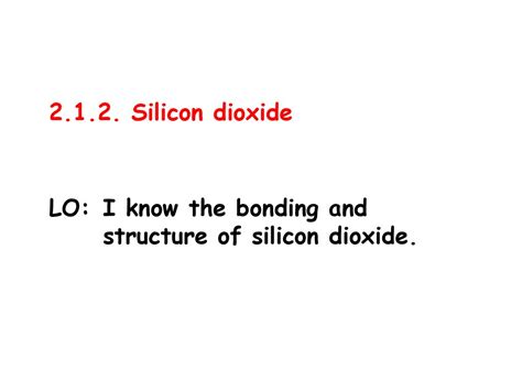 21 Covalent Network Compounds Ppt Download