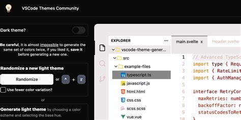 Vscode Themes Community Discover Share And Create Themes Using A Mix