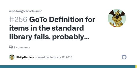 GoTo Definition For Items In The Standard Library Fails Probably