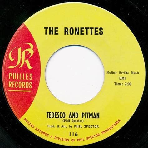 The Ronettes Tedesco And Pitman Lyrics Genius Lyrics