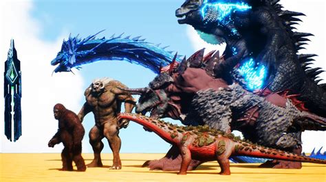 All NEW KAIJU In ARK To Celebrate GODZILLA Vs KONG Ark Modded YouTube