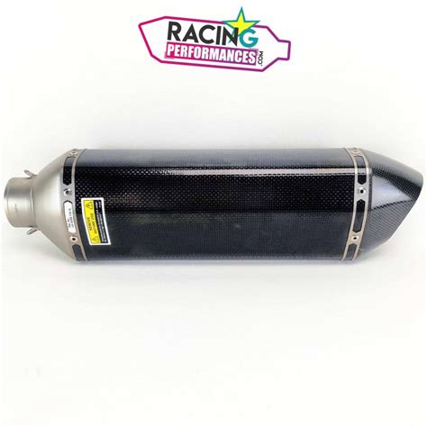 Silencieux Akrapovic Carbone 350mm Ligne Akra Racing ø60mm
