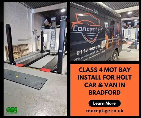 Class 4 Mot Bay Installation For Garage In Bradford