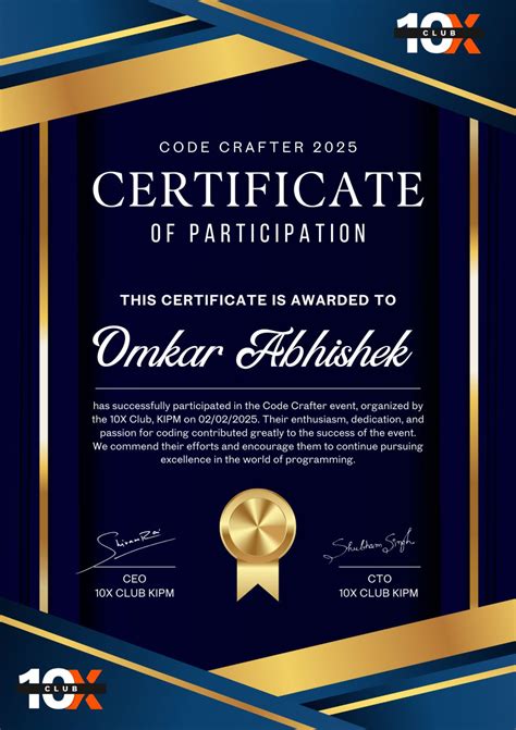 Coding Hackathon Codecrafter2025 10xclub Learning Growth Programming Omkar Abhishek