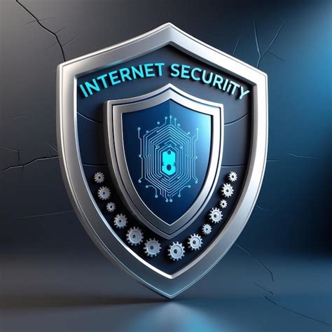 3d Internet Security Badge Realistic Premium Ai Generated Image