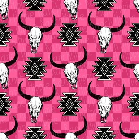 Western Seamless Pattern Digital Download Only Png File Etsy