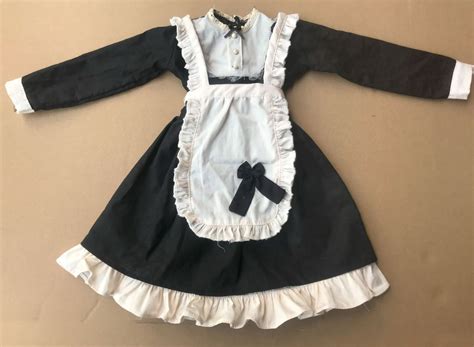 Black Maid Costume For 13 Scale Anime Figures And 65cm Anime Dolls