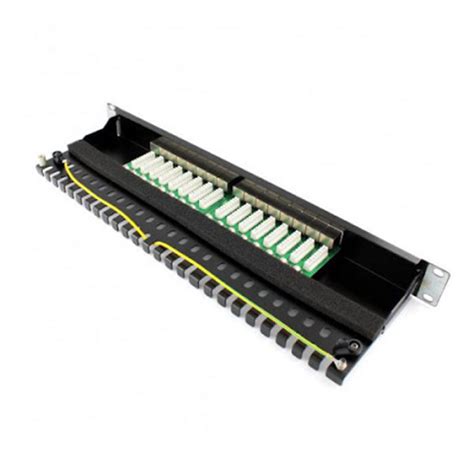 Patch Panel 19 1u Sa 16 Rj 45 Stp Kat 6 Fully Shielded Dual Krone Lsa And 110 Idc Reglete Nonet