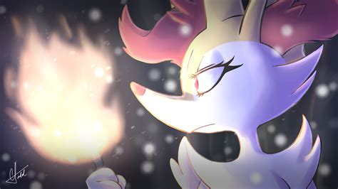 Braixen Snow By Zsarsalad On Newgrounds